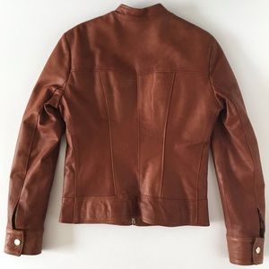 Adele Altman | Jackets & Coats | Adele Altman Roma Brown Leather Jacket ...